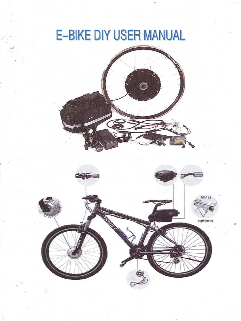 E-Bike DIY User Manual | PDF | Steering | Tire