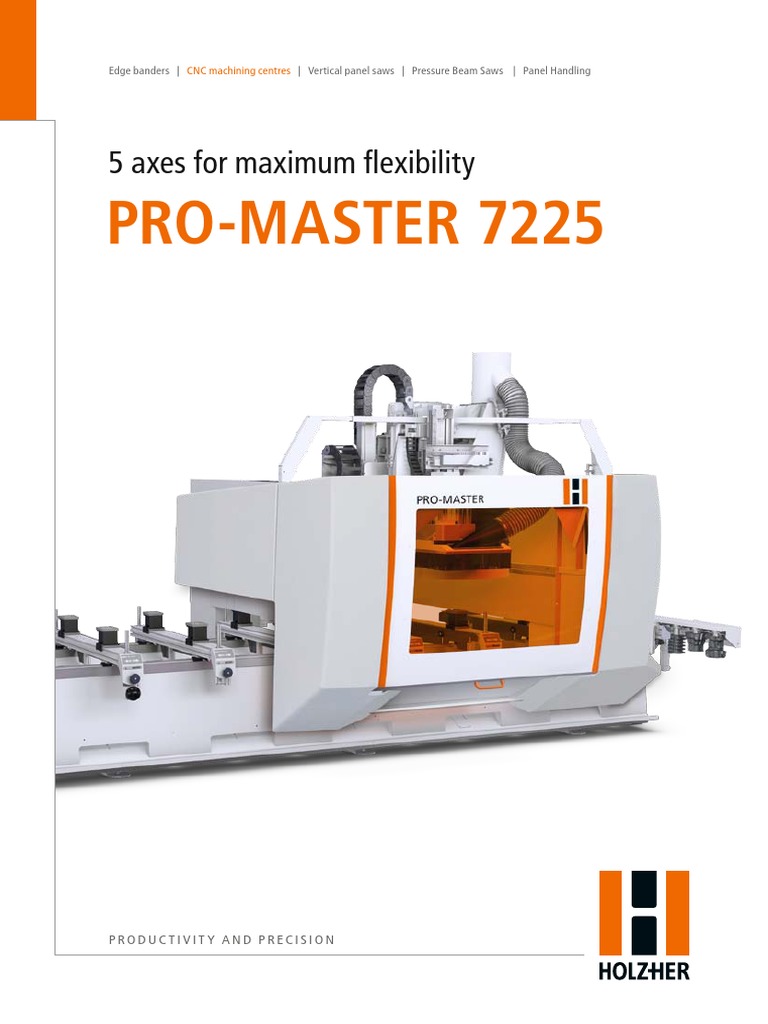 Promaster 7225 | PDF | Numerical Control | Machining