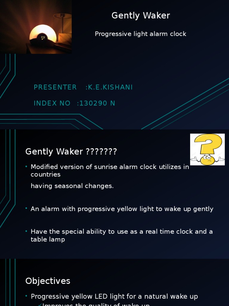 Gently Waker: Progressive Alarm Clock | PDF | Computers