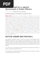 Notice Draft under Section 80 CPC | PDF | Private Law | World Wide Web