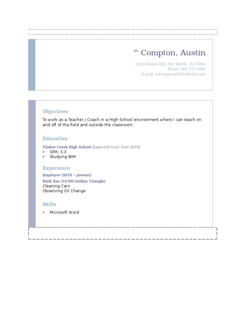 Resume Austin Compton | PDF
