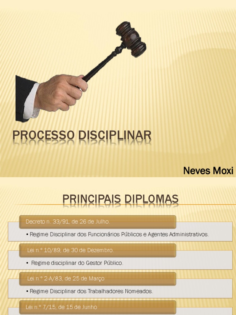 Processo Disciplinar | PDF | Lei Estatutária | Estado