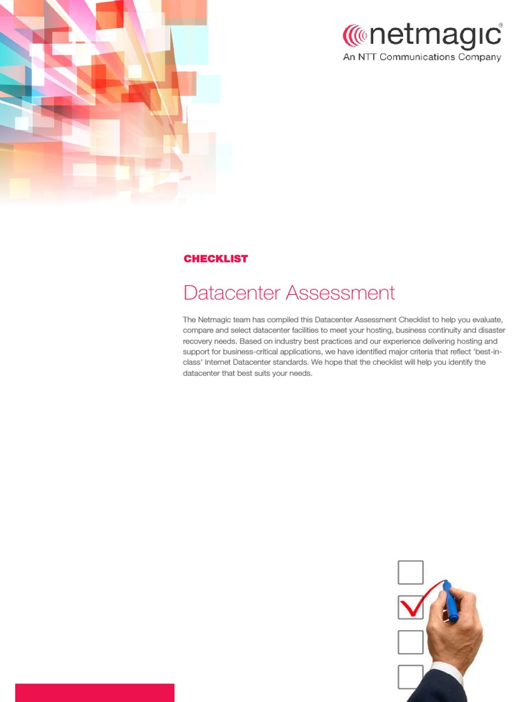 Checklist Datacenter Assessment | PDF | Data Center | Closed Circuit ...