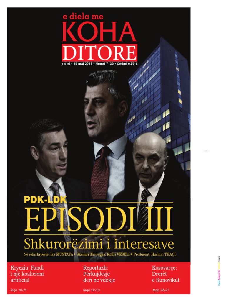 Koha Ditore Frontpage, 14-05-2017 | PDF