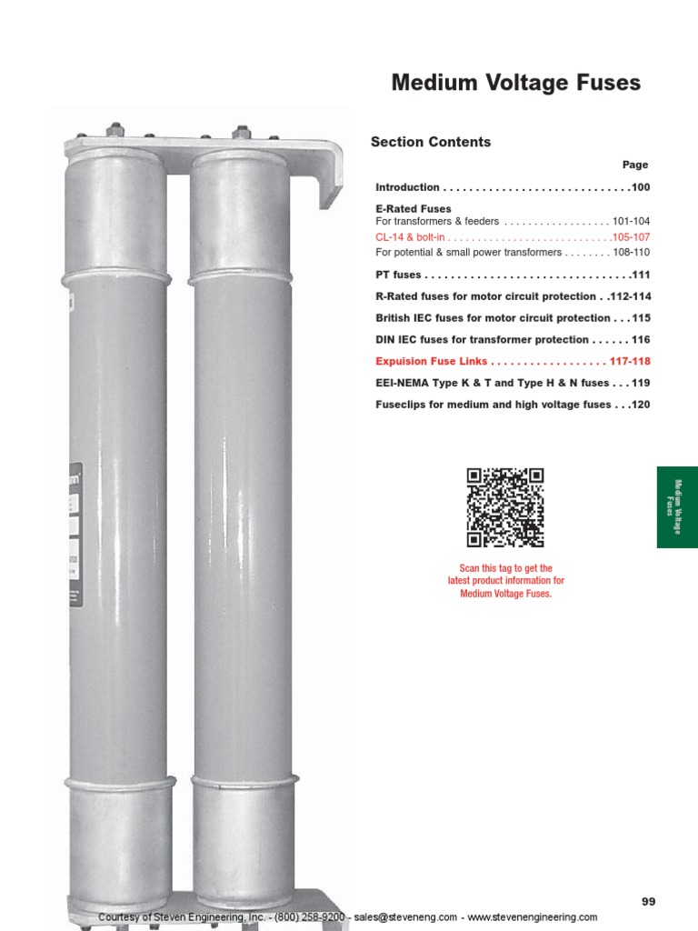 06 Main Medium-Voltage-Fuses PDF | PDF | Fuse (Electrical) | Transformer