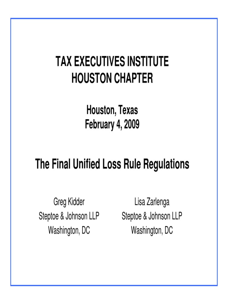 36 Loss Disallowance Slides and Examples | PDF | Tax Deduction | Stocks
