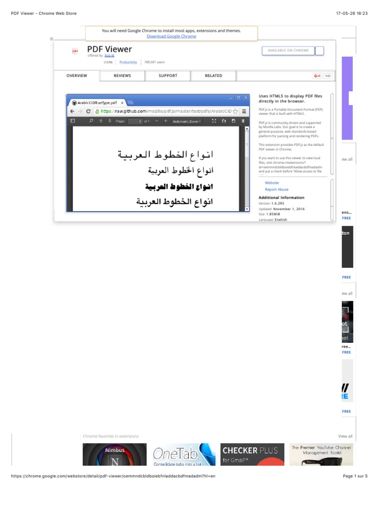 PDF Viewer - Chrome Web Store | PDF | Google Chrome | Web Software