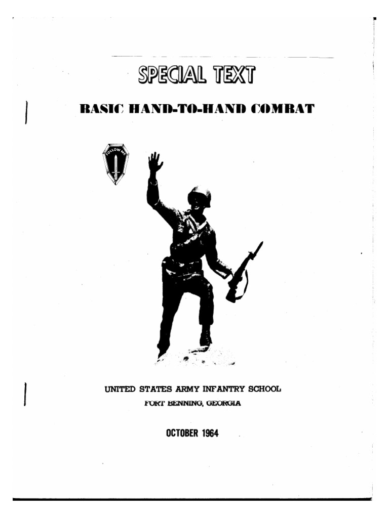 Army Special Text Hand To Hand Combat - (1964) PDF | PDF