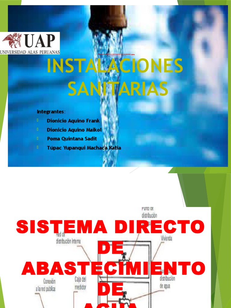Sistema Directo | PDF | Red de abastecimiento de agua | Tap (Válvula)