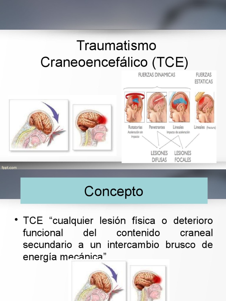 El Traumatismo Craneoencefálico TCE | PDF | Lesión | Lesión cerebral ...
