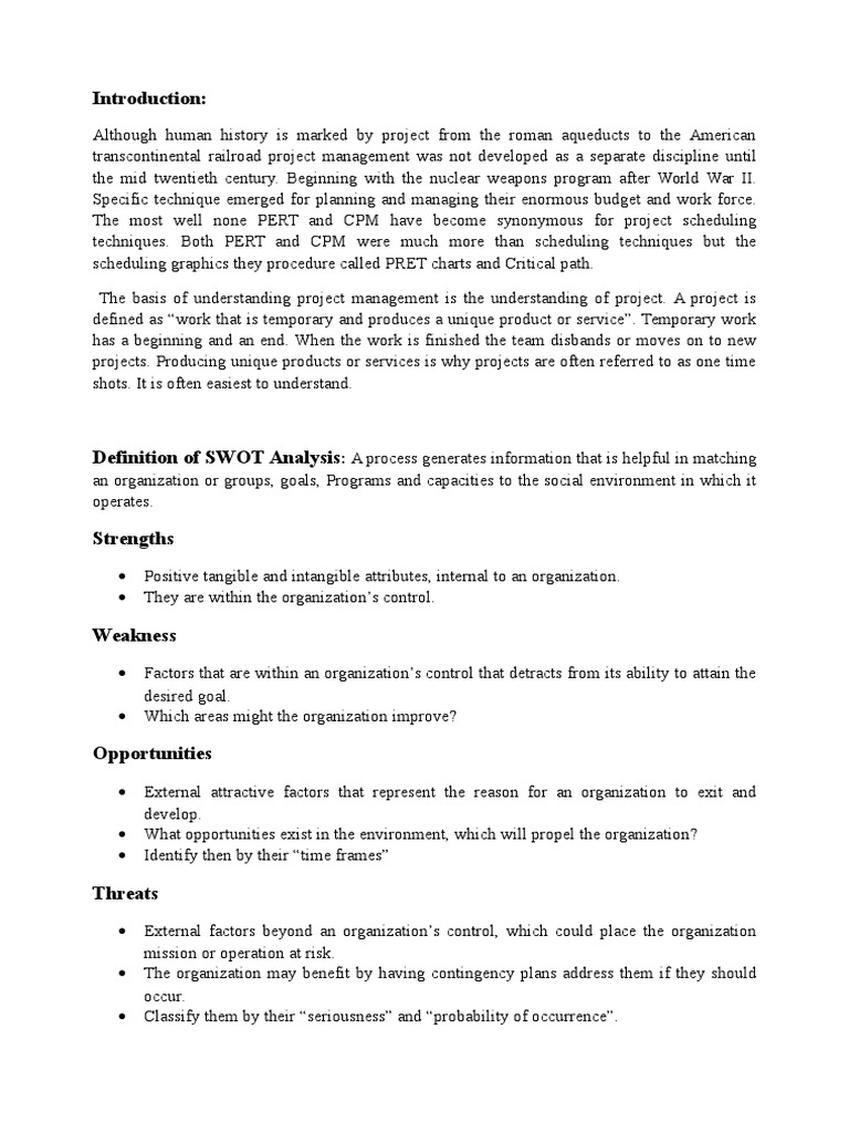 SWOT Analysis | PDF | Swot Analysis | Jute