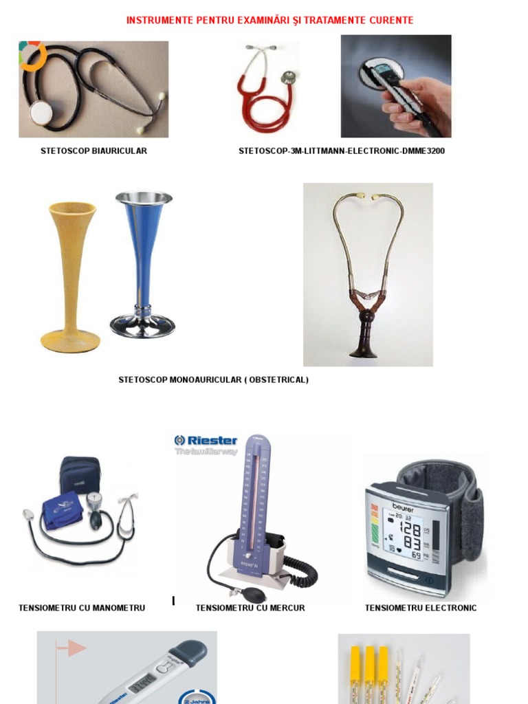 Instrumente Pentru Examinari Si Tratamente Curente