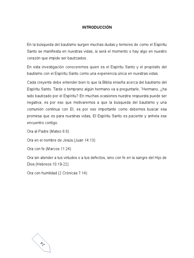 La Busqueda Del Espiritu Santo | PDF | espíritu Santo | Bautismo
