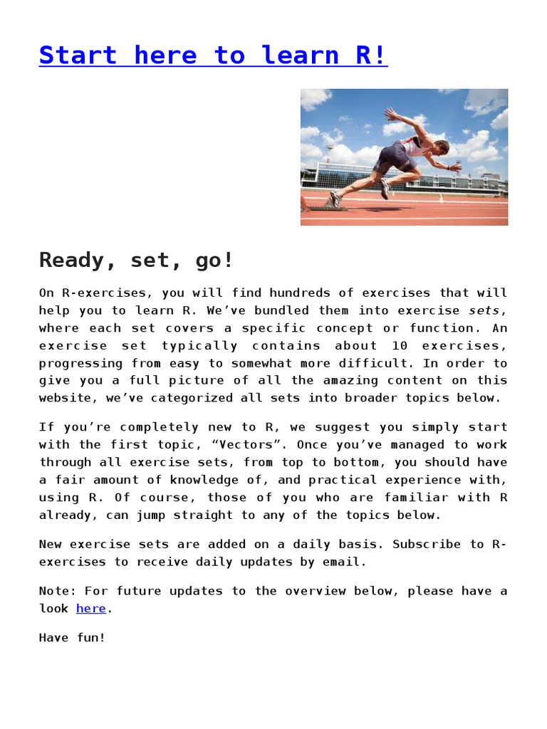 Learn R with Comprehensive Exercises | PDF | Computers