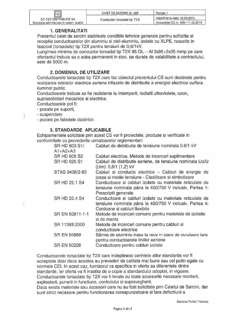 Conductor Torsadat t2x Rev.2 | PDF