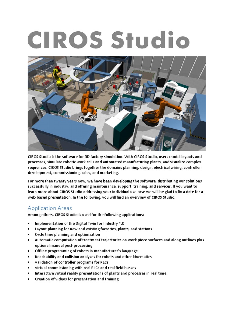 Ciros Studio Product Information En Pdf 3 D Modeling Simulation