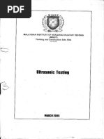 UT NDT Sample Test Report Format | PDF