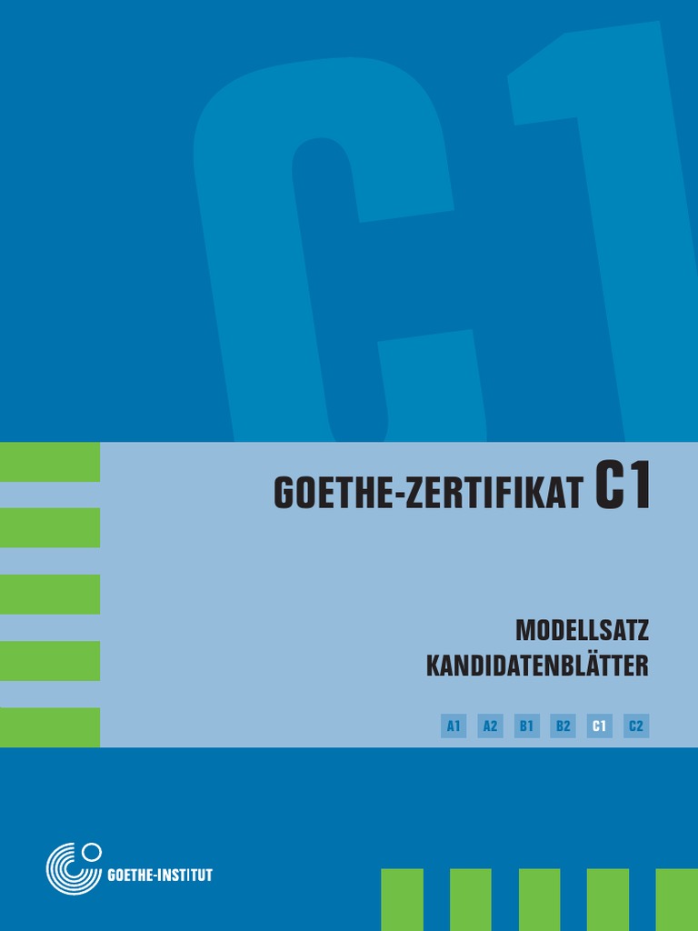 GOETHE ZERTIFIKAT C1 Modellsatz PDF | PDF