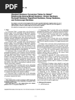 ASTM E140 Hardness Conversion Tables PDF | PDF | Hardness | Metals