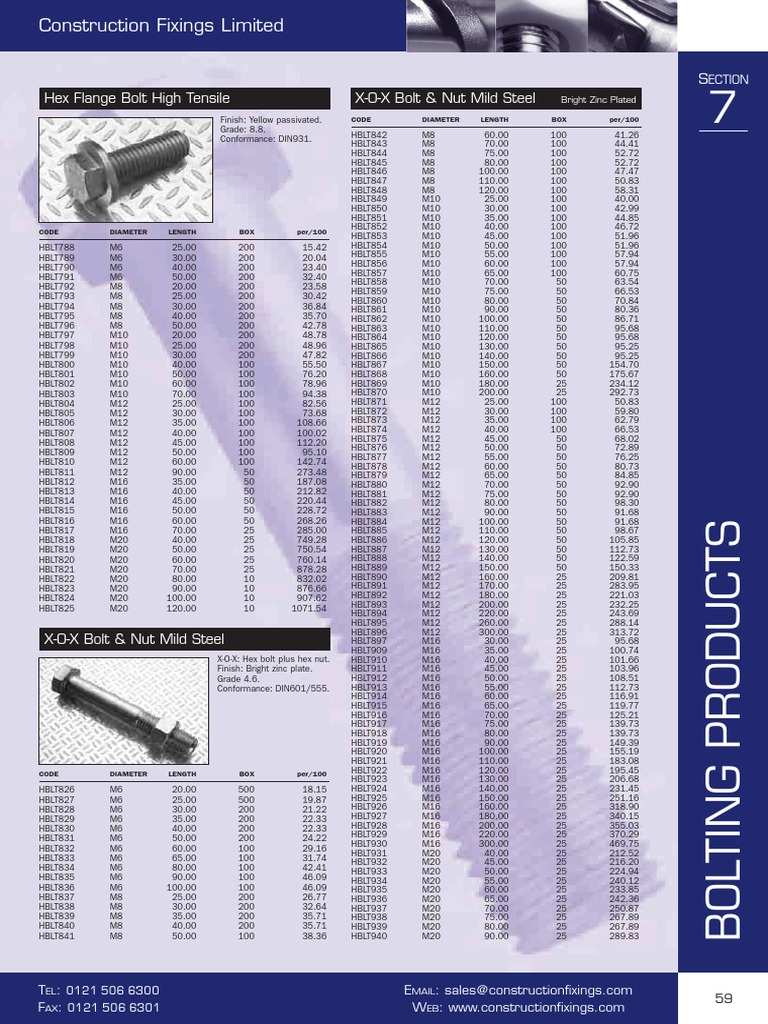 Xox Bolt | PDF | Screw | Mechanical Engineering