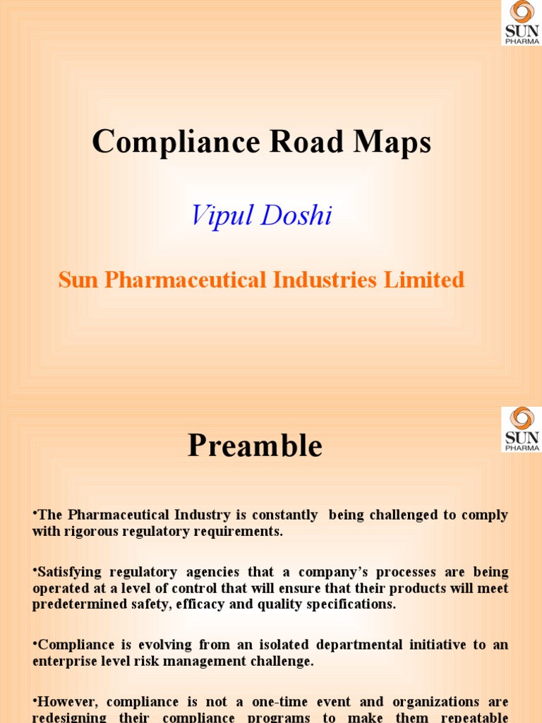 Compliance Road Maps: Staying on Track with Evolving Regulations | PDF ...