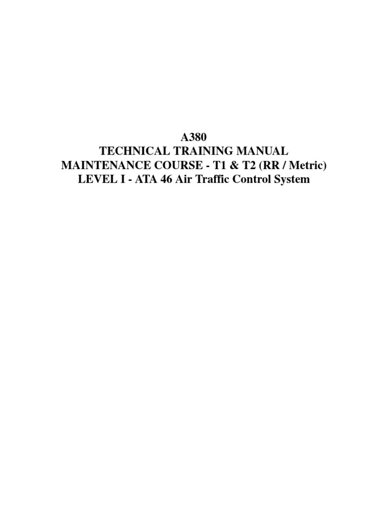 ATA 46 Air Traffic Control System Overview | PDF | Air Traffic Control ...