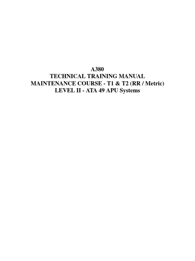 Level II - Ata 49 Apu Systems | PDF | Light Emitting Diode | Engines
