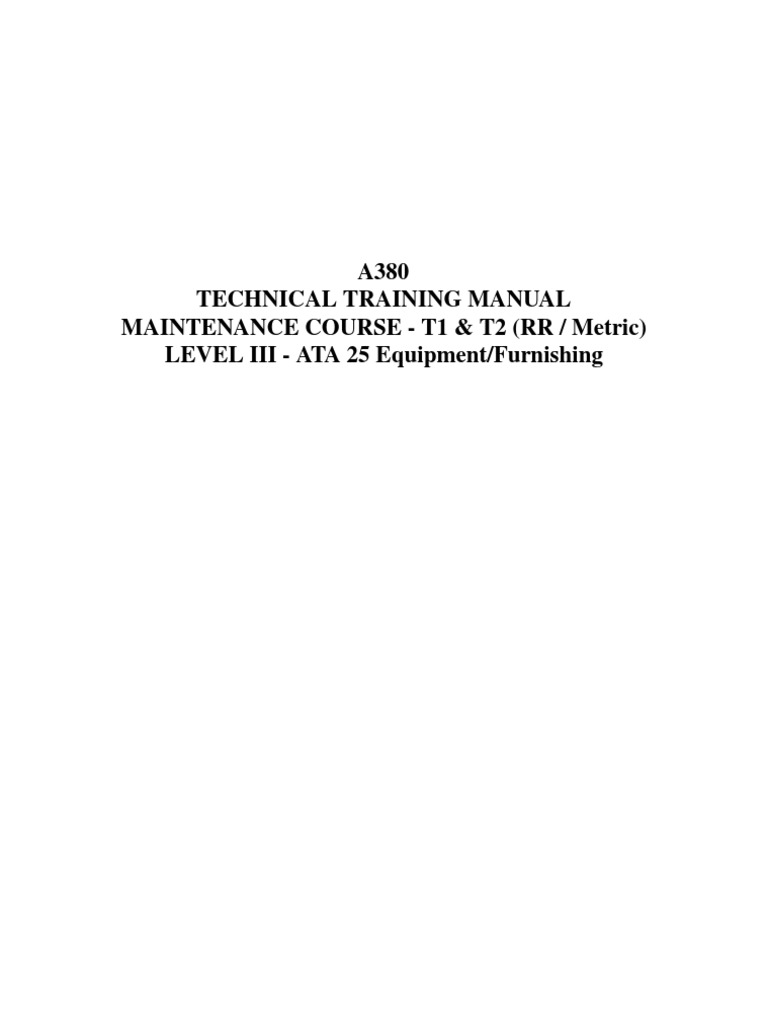 LEVEL III - ATA 25 Equipment - Furnishing | PDF | Elevator | Rocket ...