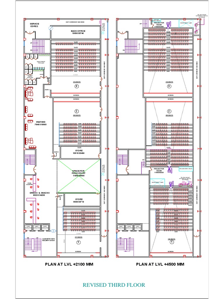 Third Floor Cinema Layout Plan | PDF