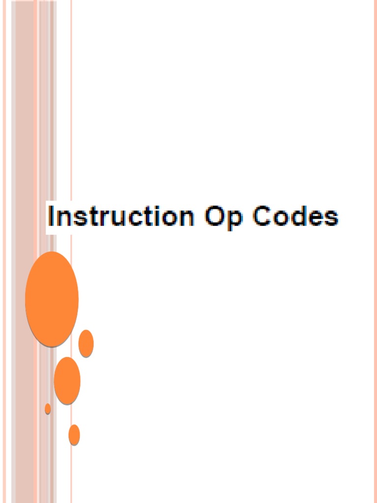 Opcode Mikroprosesor | PDF