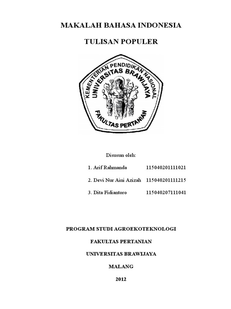 Tulisan Populer | PDF