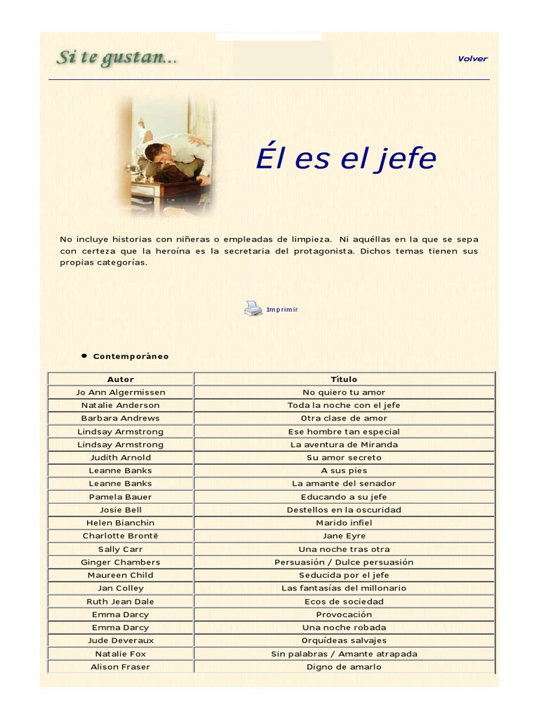 Él Es El Jefe - HTM | PDF | Cortejo