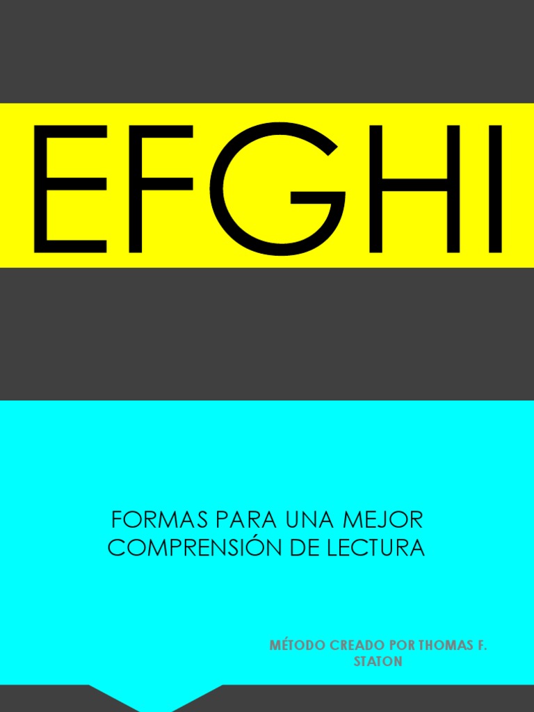 EFGHI-comprensión Lectora | Descargar gratis PDF | Lectura (proceso ...
