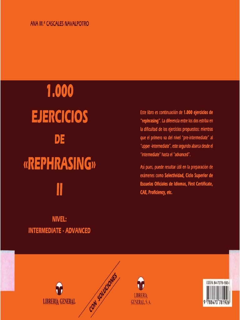 1000 Ejercicios Rephrasing II Version Reducida PDF | PDF