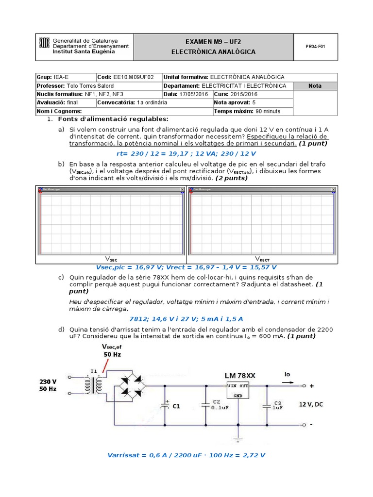 Solució - Examen M9-UF2 - 2016 | PDF