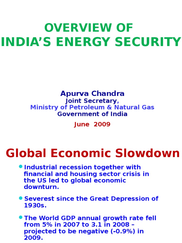 India's Energy Security: An Overview of India's Growing Energy Demands ...