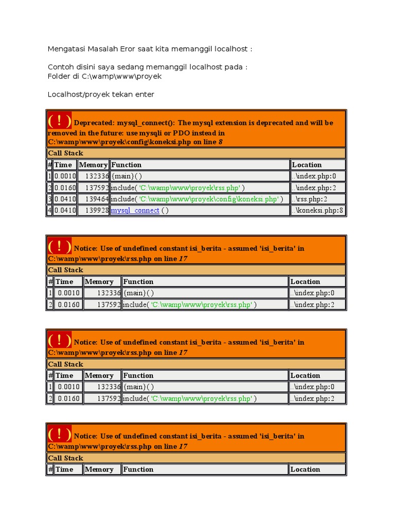 Mengatasi Eror Mysql Di Localhost Pdf Data Management Unix Software