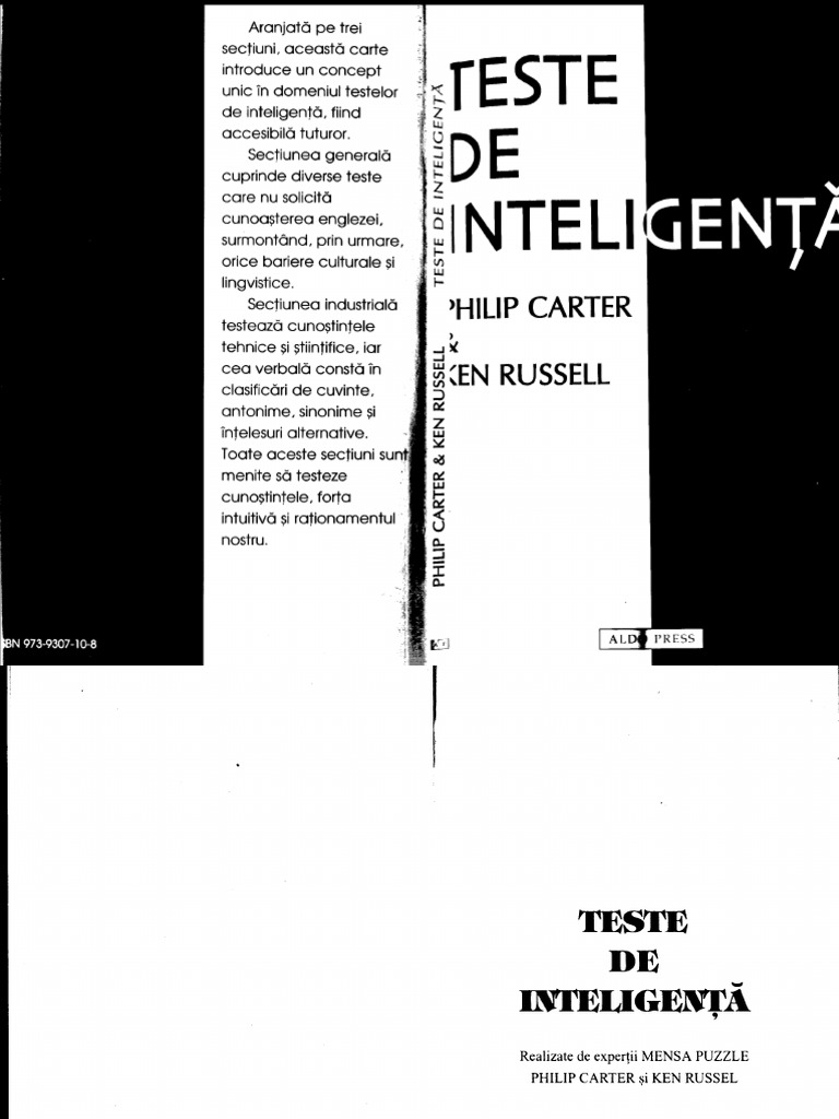 Teste Inteligenta | PDF
