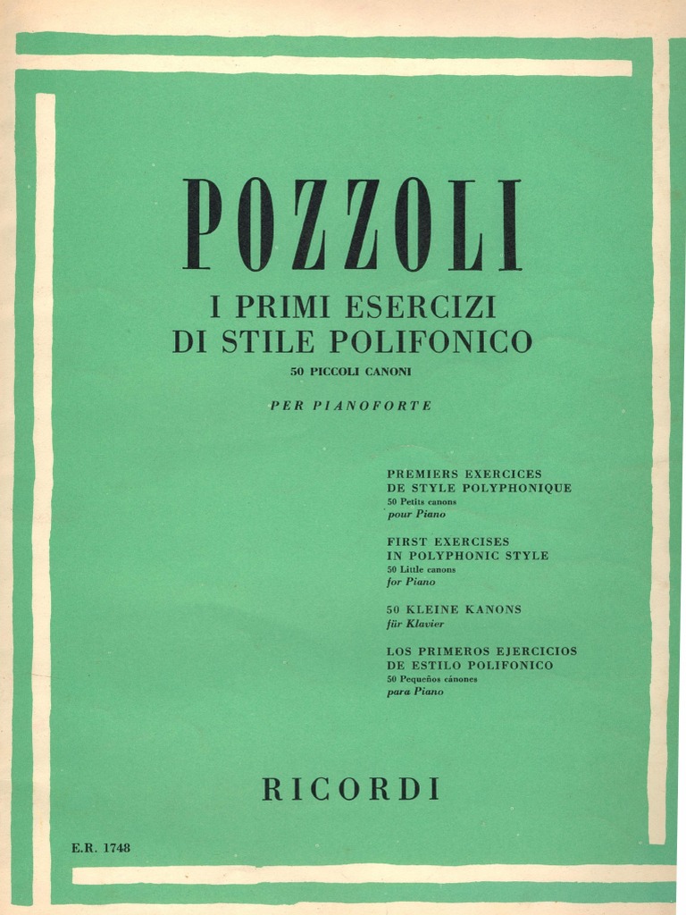 Pozzoli Piano PDF | PDF