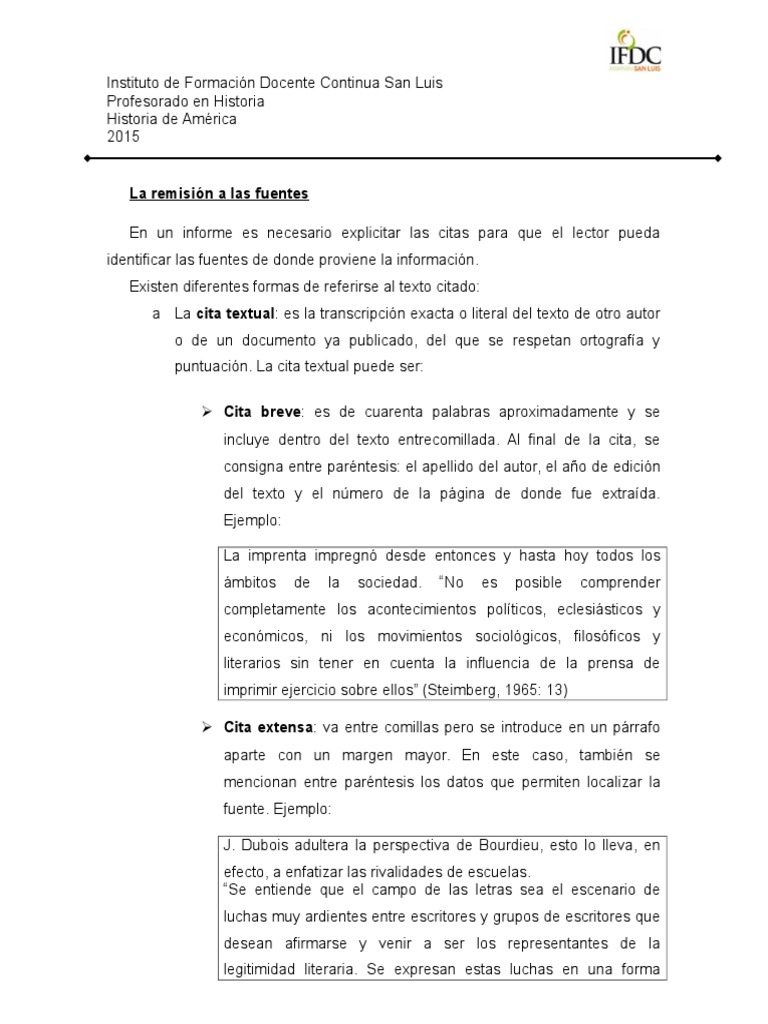 La Remisión A Las Fuentes | PDF | Comillas | Science