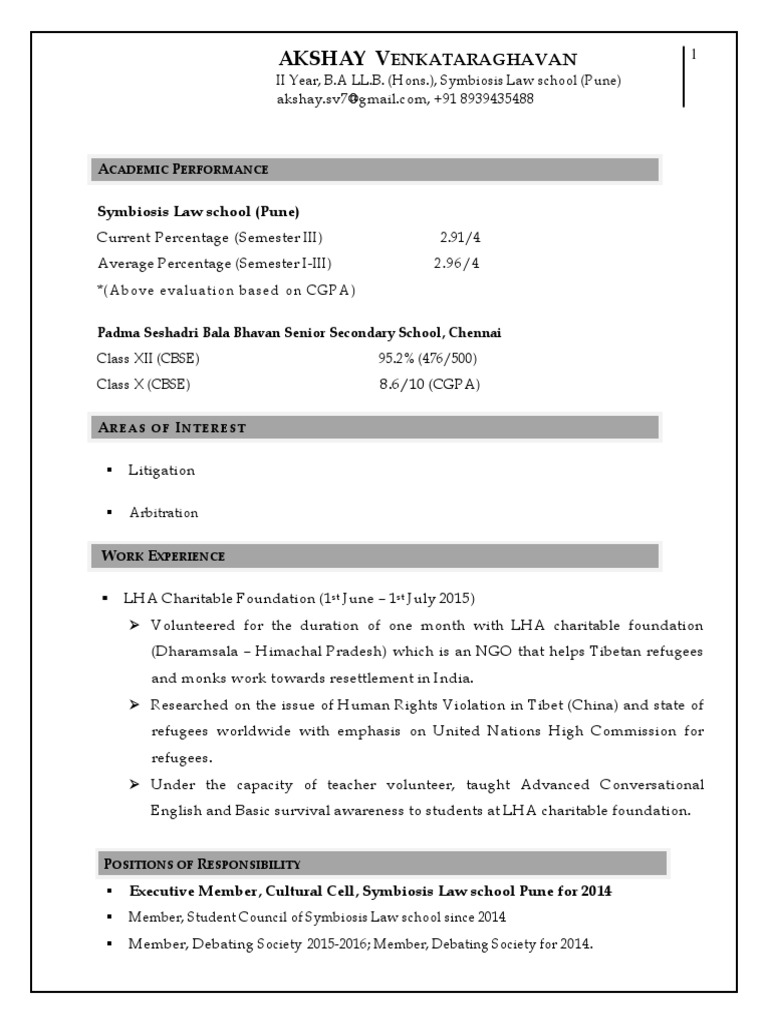 Akshay Venkataraghavan CV PDF | PDF | Academia | Schools