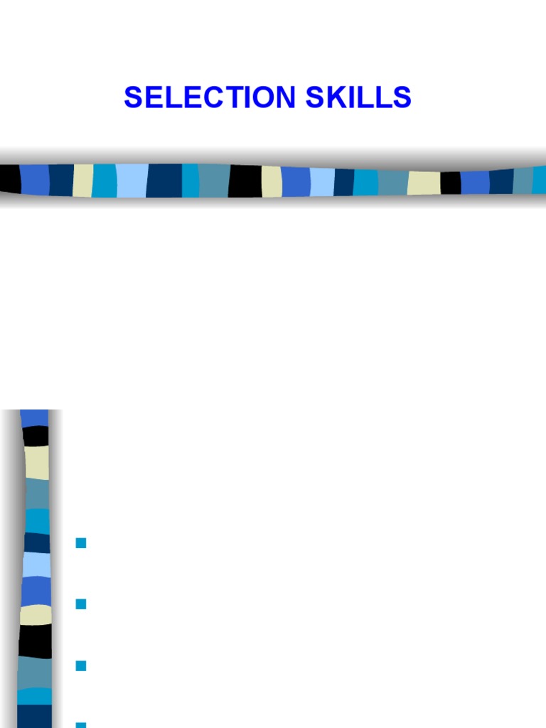 Interviewing Skills Pdf