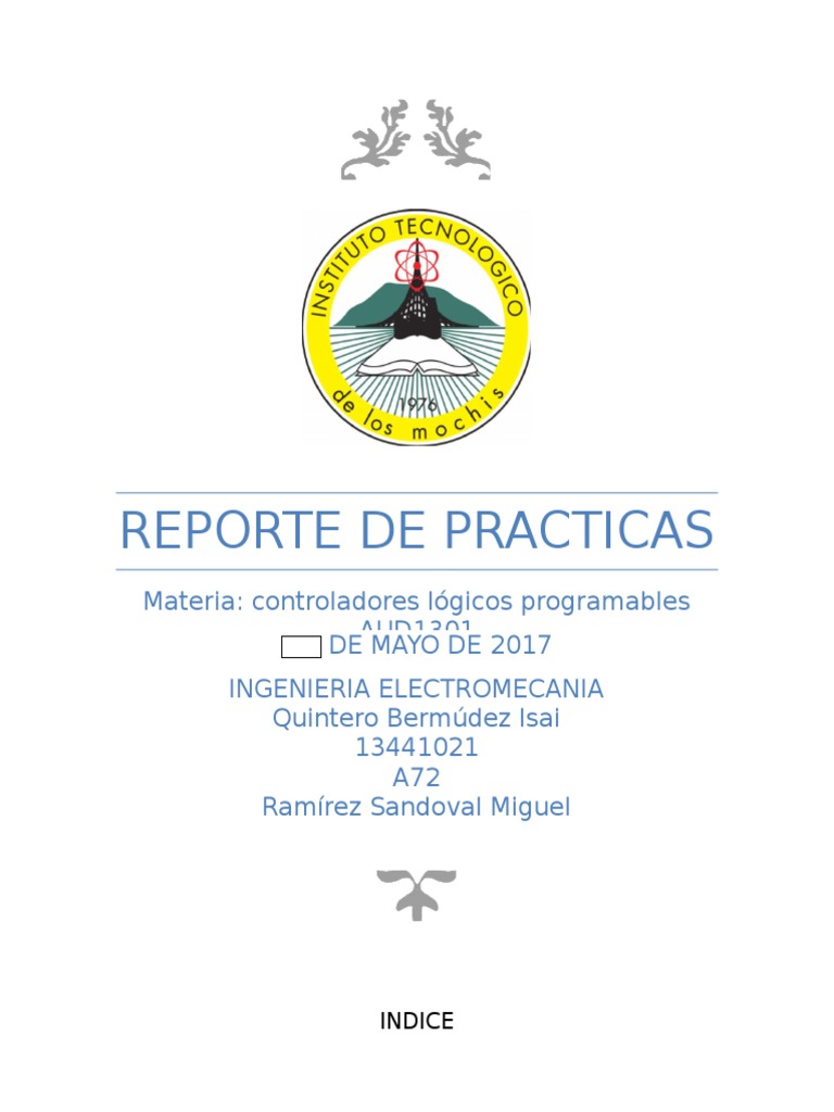 Reporte de Practica PLC | PDF | Lenguaje de programación | Programa de computadora