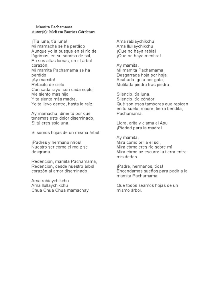 Mamita Pachamama Pdf