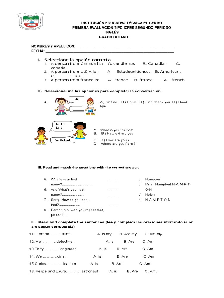 Prueba de Octavo | PDF