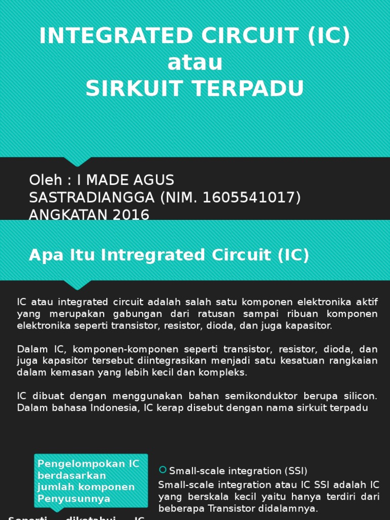 Persentasi Apa Itu IC Analog Dan Digital | PDF