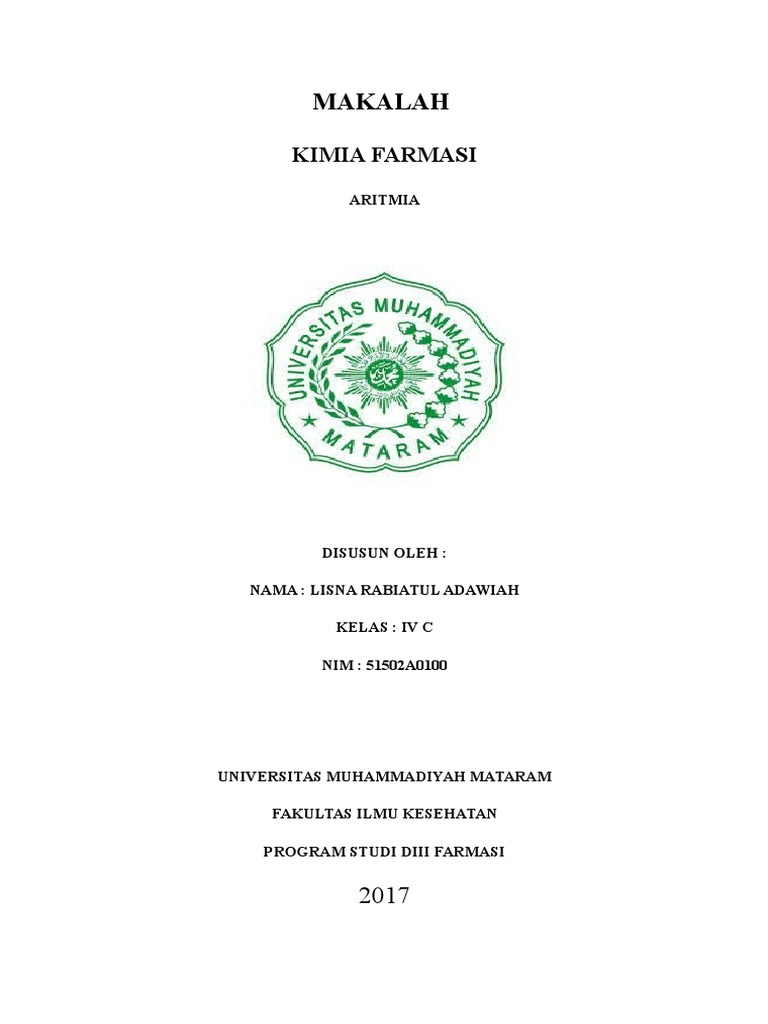 Cover Makalah Kimia Farmasi | PDF
