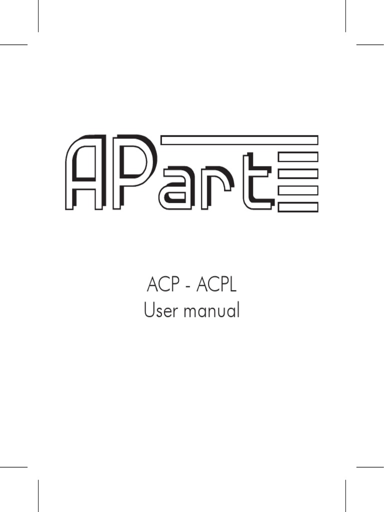 Acp - Acpl User Manual | PDF | Loudspeaker | Electronic Engineering