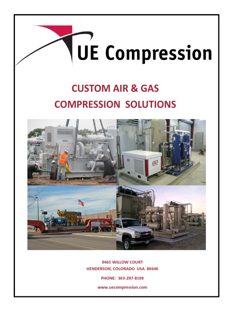 UE Compression Corporate Brochure - April 2014 | PDF | Gas Compressor ...