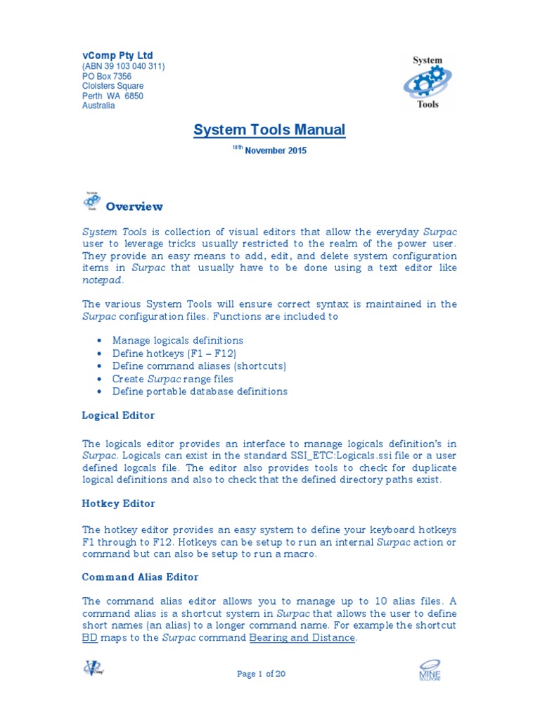 System Tools Manual | PDF | Computer File | Keyboard Shortcut
